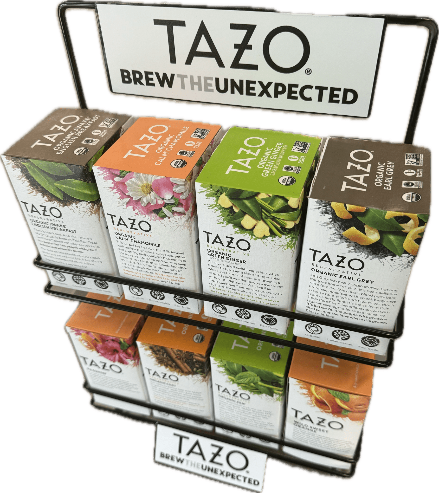 TAZO Tea, 8 Carton Display Rack – Java Estate Roastery